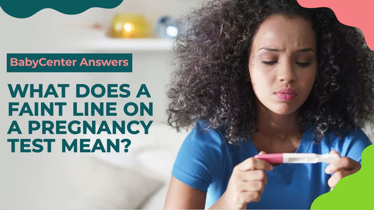 Faint line on a pregnancy test - YouTube