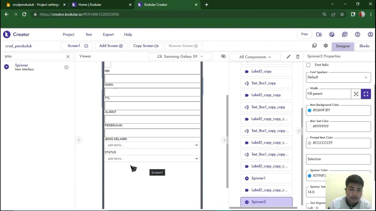 CRUD (Create, Read, Update, Delete) Data Penduduk dengan firebase dan Kodular - UTS PAML - YouTube