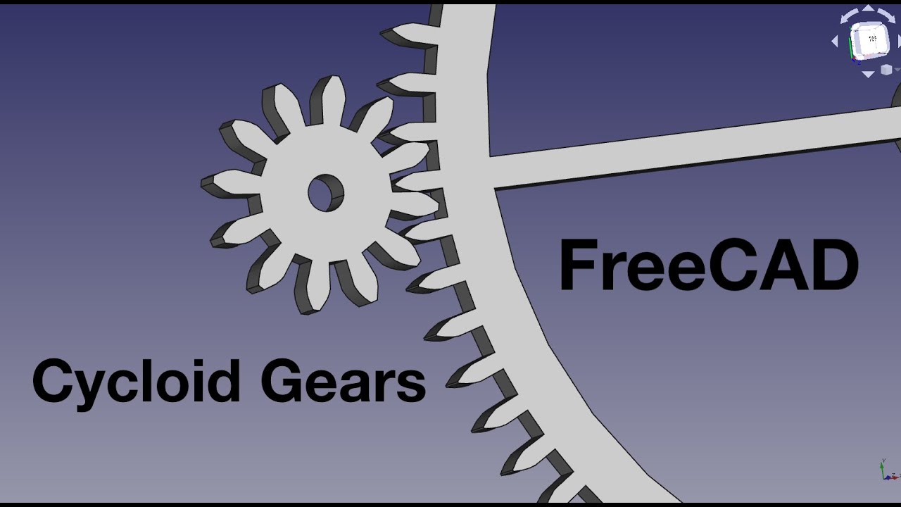 Cycloidal Gear Design with FreeCAD - YouTube