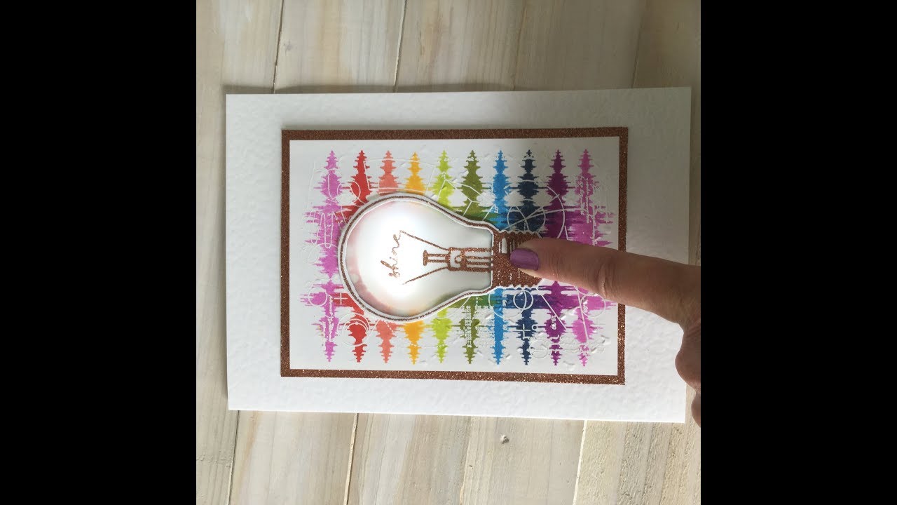 Light up Light Bulb Card Part 2 - YouTube