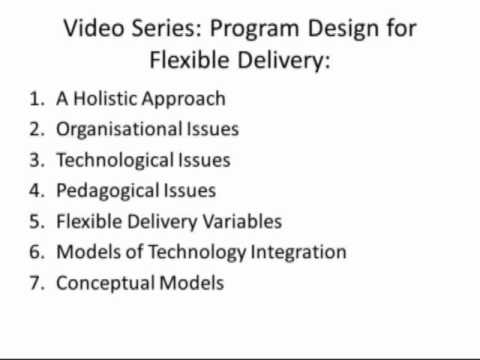 Program Design for Flexible Delivery: A Holistic Approach - YouTube