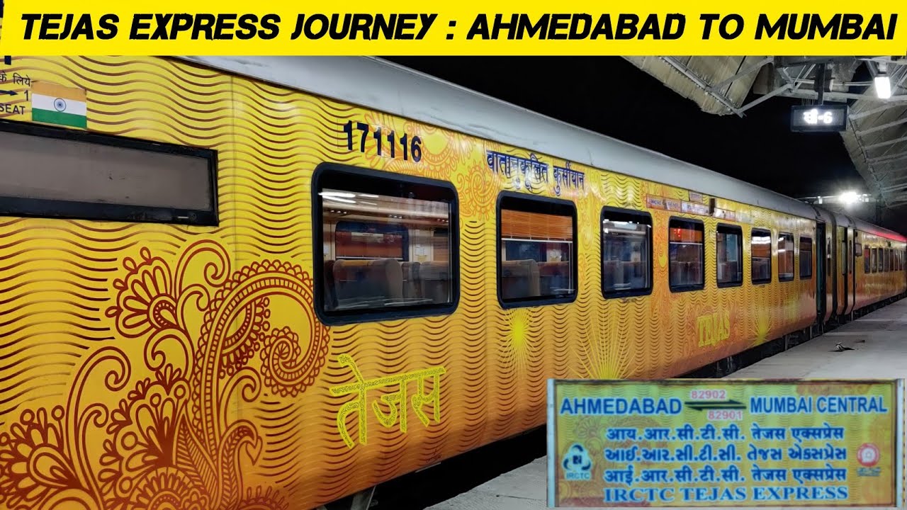 82902 Ahmedabad Mumbai In IRCTC TEJAS Express Private Train In India 82902-ahmedabad-mumbai-in-irctc-tejas-express-private-train-in-india
