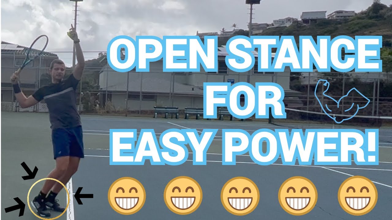 HOW TO IMPROVE POWER USING YOUR SERVE STANCE - YouTube