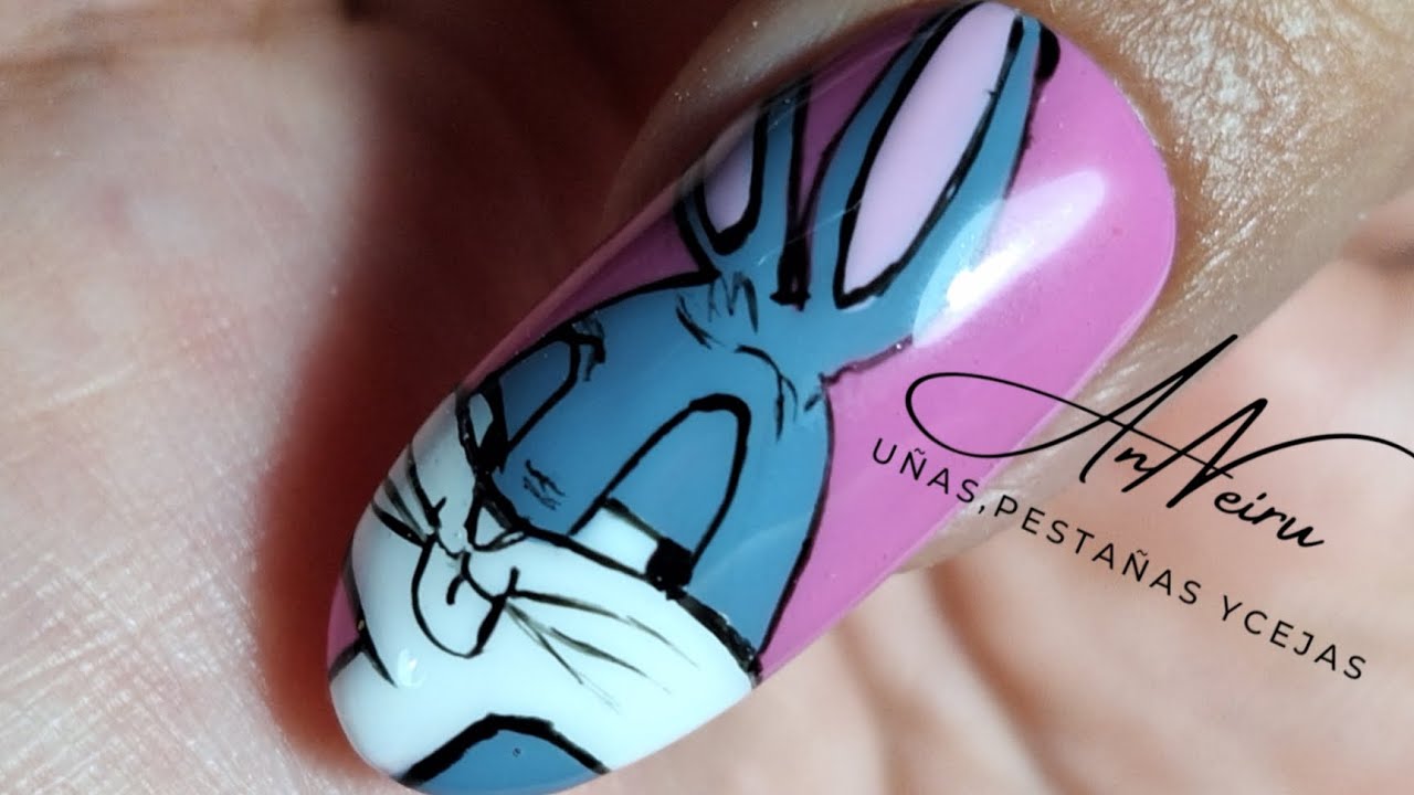 Uña Cartoon de BUGS BUNNY Mano alzada- AnNeiru - YouTube