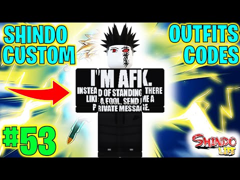 ⭐NEW SHINDO LIFE CUSTOM OUTFITS CODES #53⭐