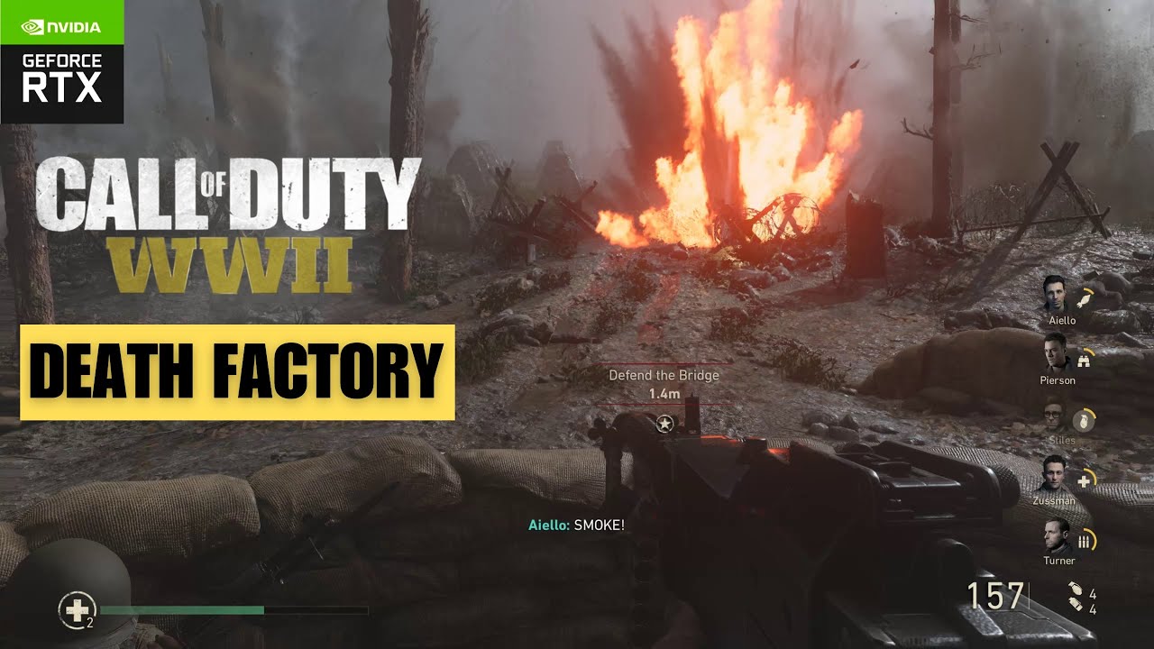 Call Of Duty WWII - Death Factory Mission - Immersive Ultra Graphics ...