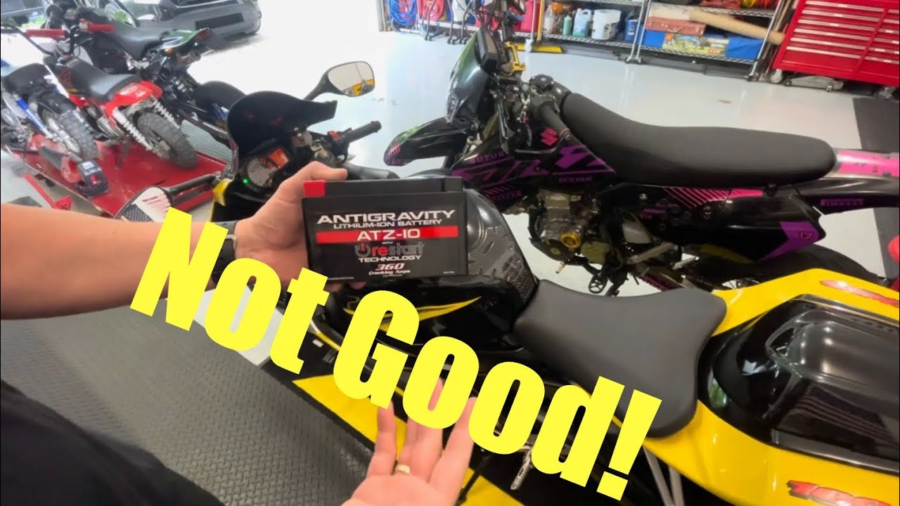 Anti Gravity Restart Battery Problem!GSXR1000. - YouTube