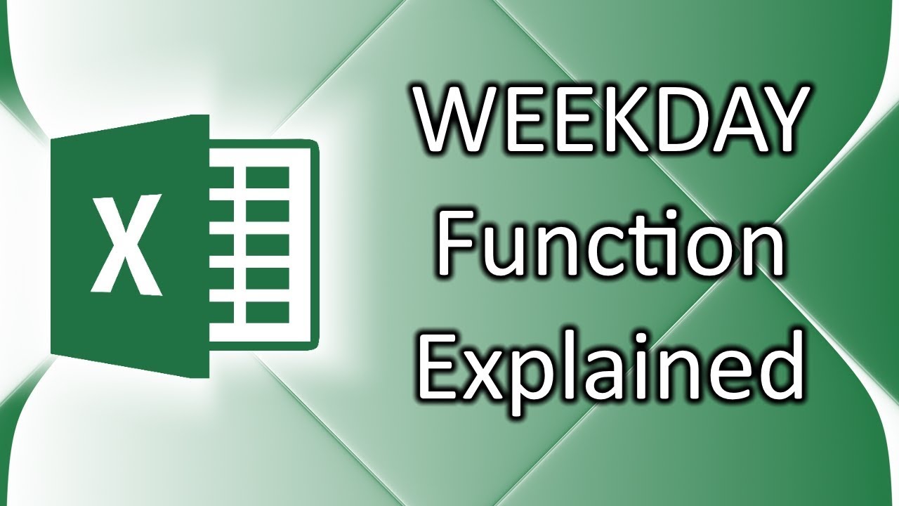 How To Use WEEKDAY Function In Excel 2016 YouTube how-to-use-weekday-function-in-excel-2016-youtube