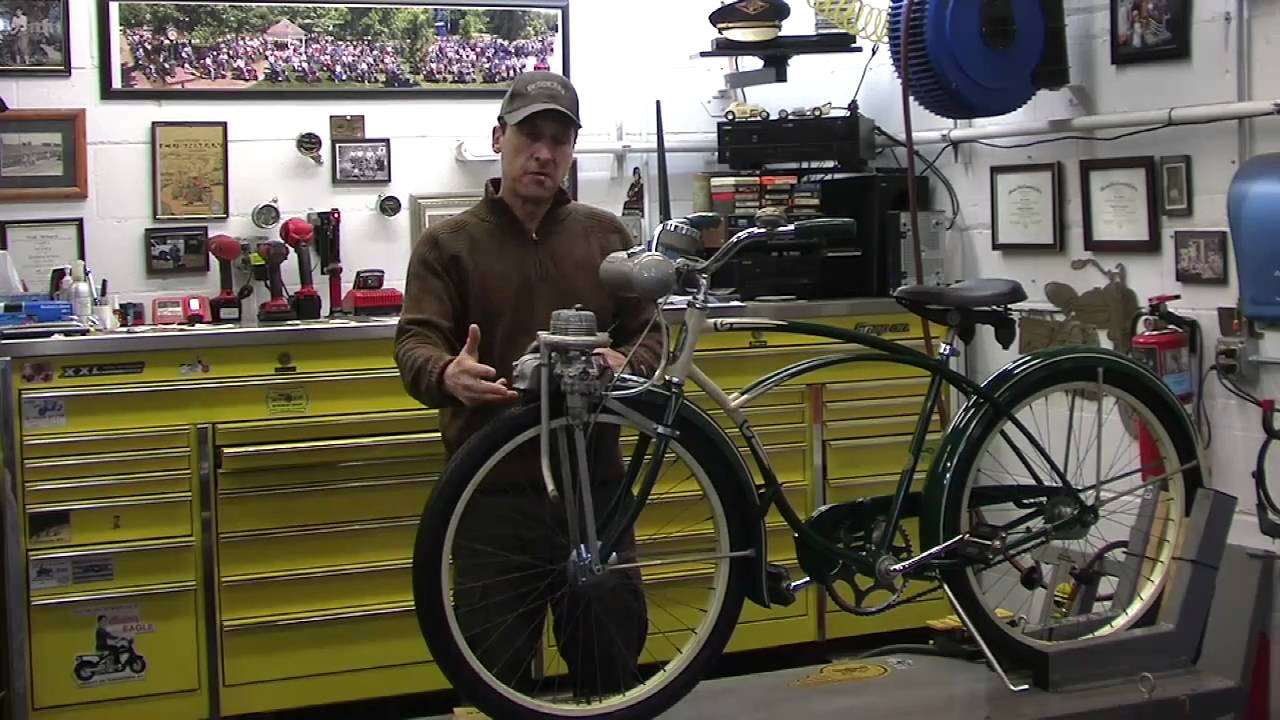 1954 Duncan Bicycle Motor - YouTube