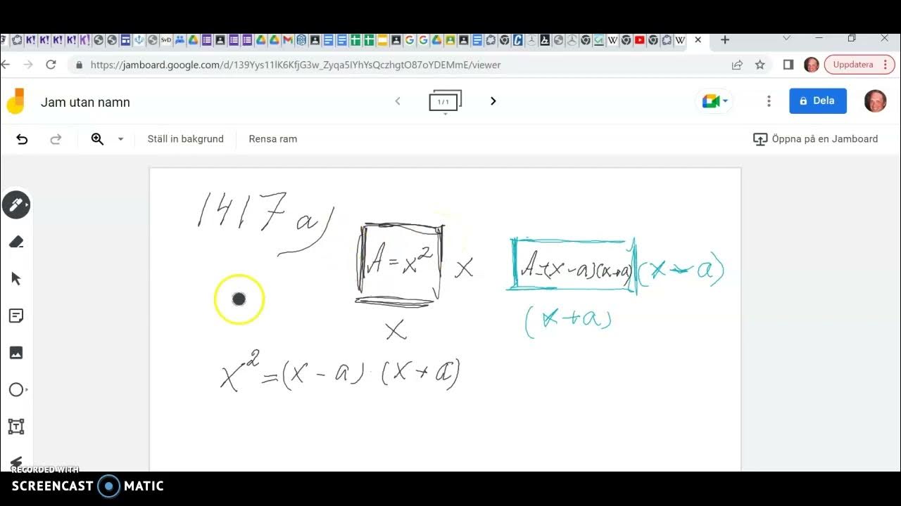 1417 i matematik 2B(difference of two squares) - YouTube
