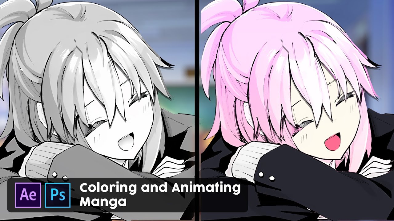 Tutorial Coloring and Animating Manga | Photoshop and After Effect Tutorial - YouTube