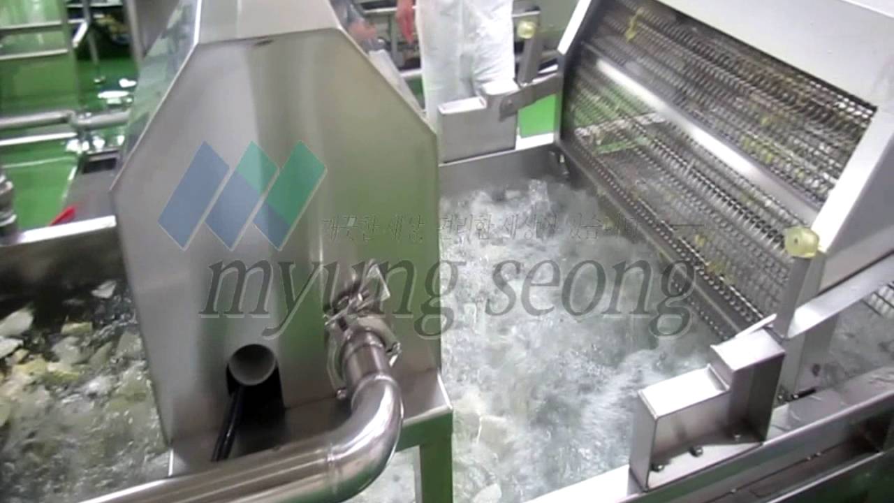 김치 가공 기계 설비 (Production Machine for Kimchi) - YouTube