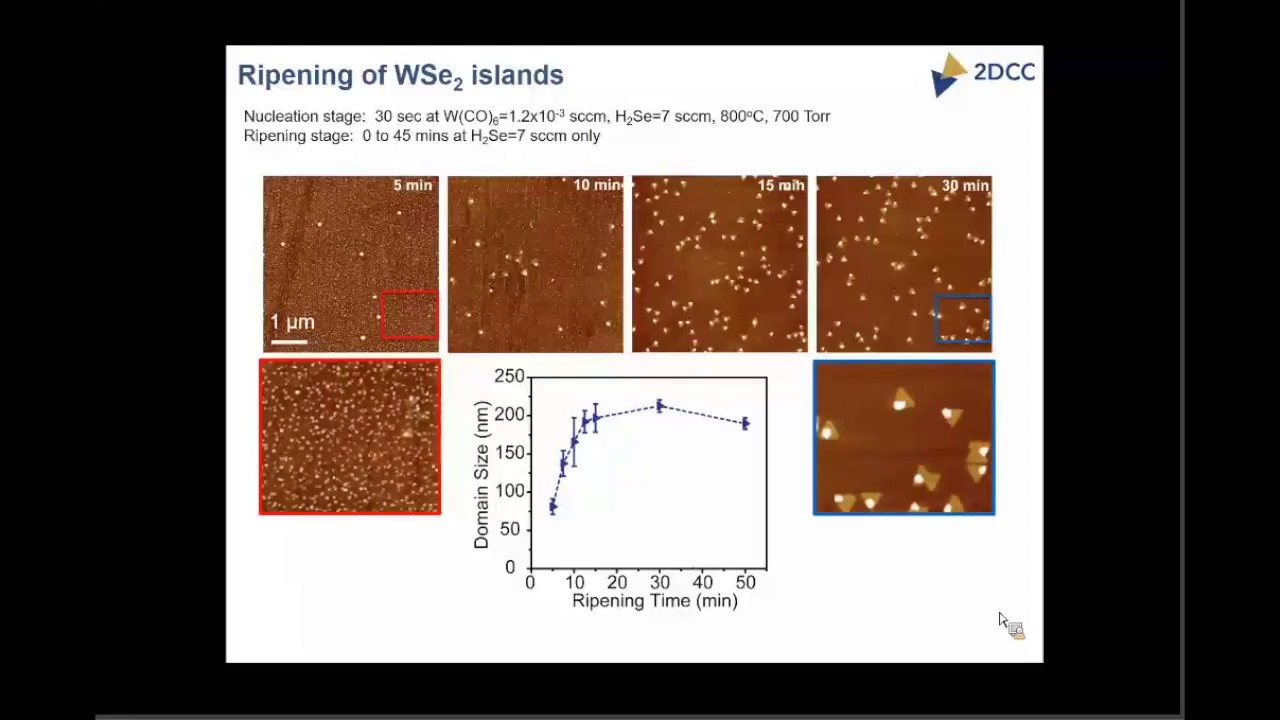 2DCC MIP Webinar April 2018 2D Chalcogenide Epitaxy by Gas Source ...