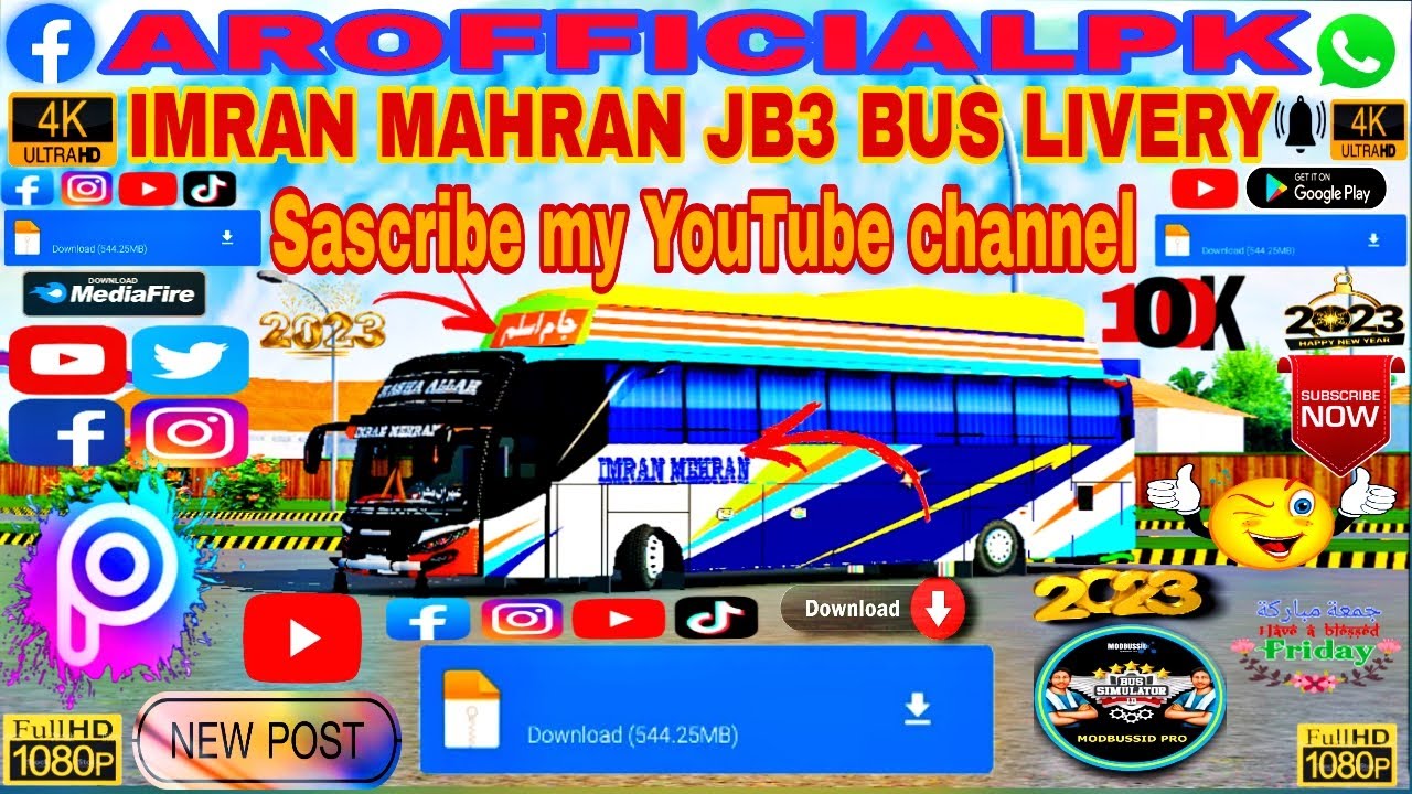 imran mehran bus livery | imran mehran jb3 full hd livery download ...
