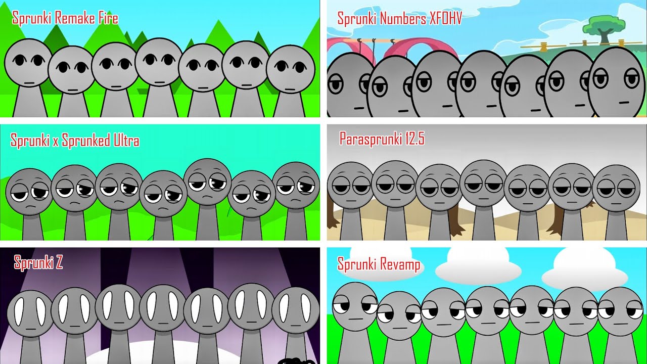 Mix all together Sprunki Remake Fire vs Sprunki Numbers XFOHV vs ...