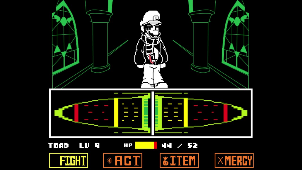 Unitale Swaptoad Luigi戦(undertale fangame) - YouTube