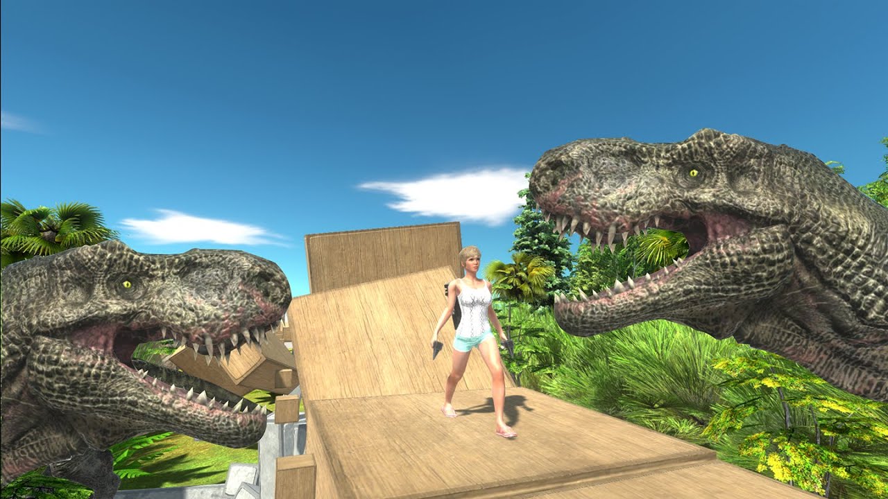 Escape From Dangerous T-REX Island - Animal Revolt Battle Simulator ...