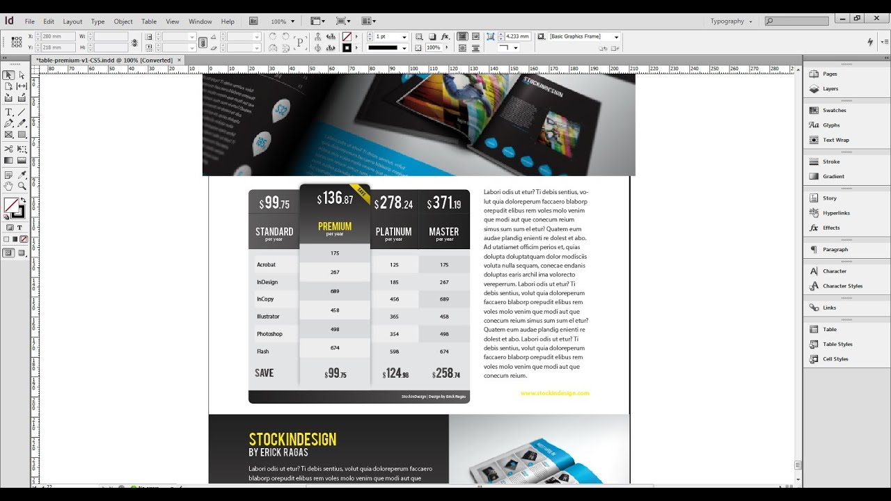 20 Premium Table Styles for InDesign - YouTube