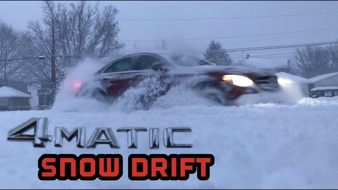 Mercedes Benz C300 4MATIC takes on the snow - YouTube