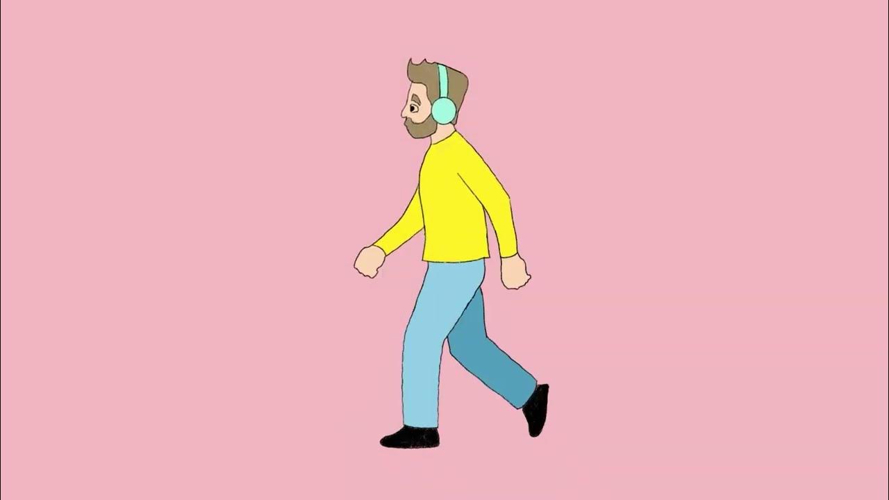 2D Character Walk Animation | Copyright-Free | Full HD - YouTube