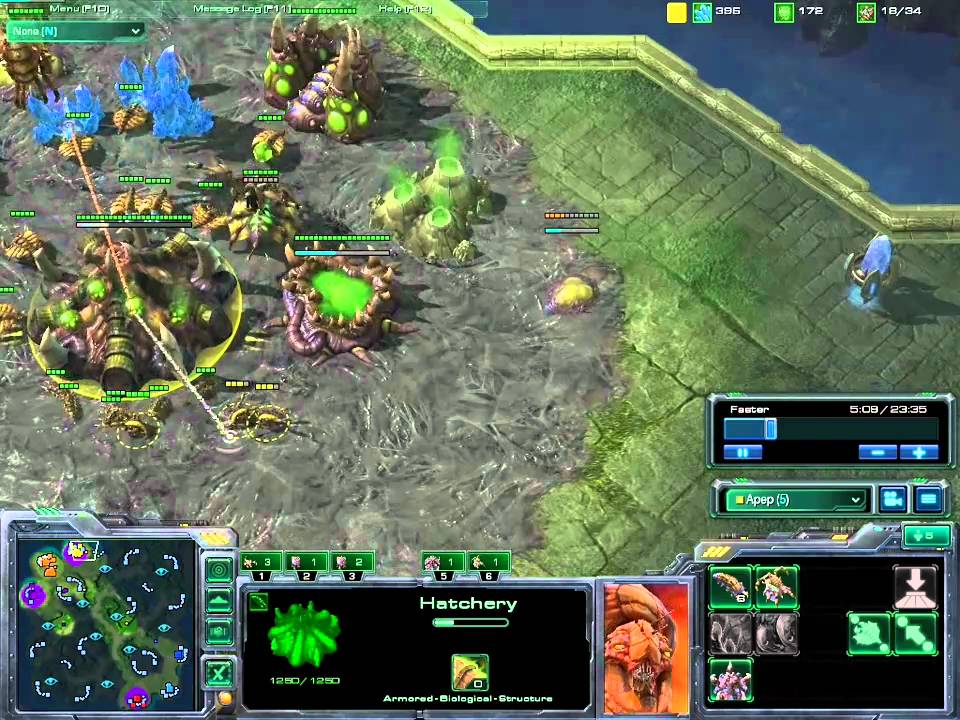 Zerg: Canons Rush - Spine Crawler Defense (720p) - YouTube