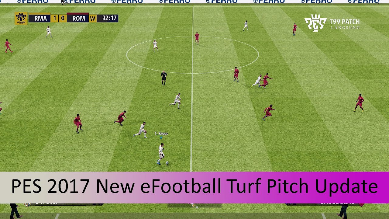 PES 2017 New eFootball Turf Pitch Update - YouTube