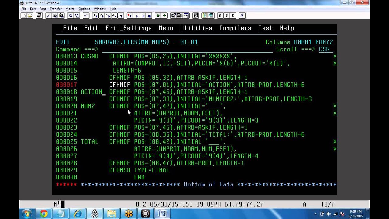 How to Design CICS MAP - YouTube