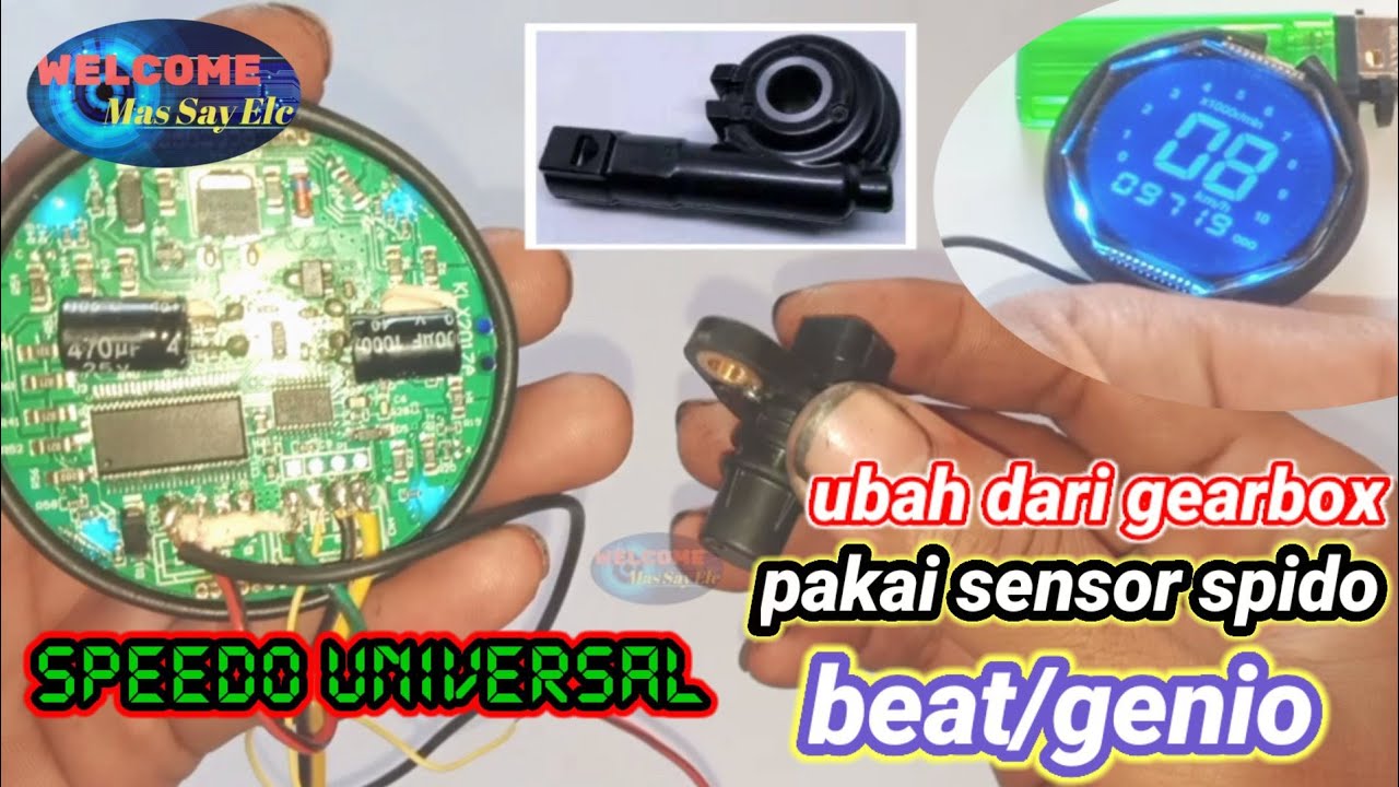 Cara Mengubah Gearbox #Speedometer pakai #sensor beat/genio di Speedo # ...