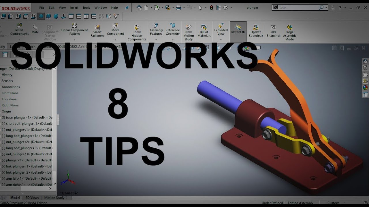 8 Tips for better SolidWorks workflow (2018) - YouTube