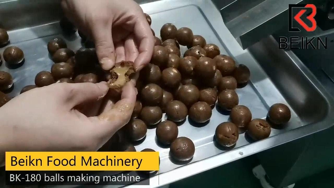 Stuffed energy ball/date ball/bliss ball/chocolate ball making machine ...
