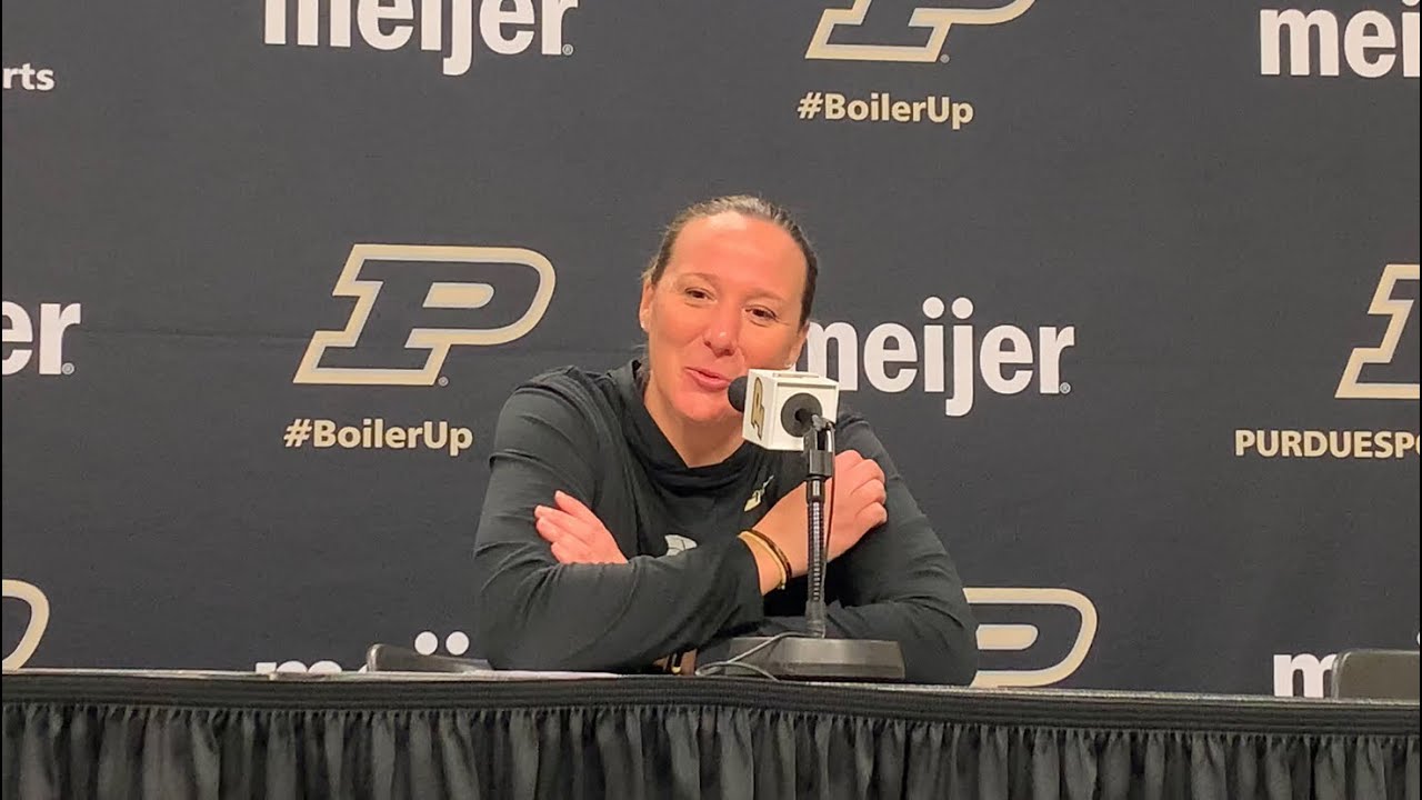 Katie Gearlds Discusses Purdue Loss To Maryland - YouTube