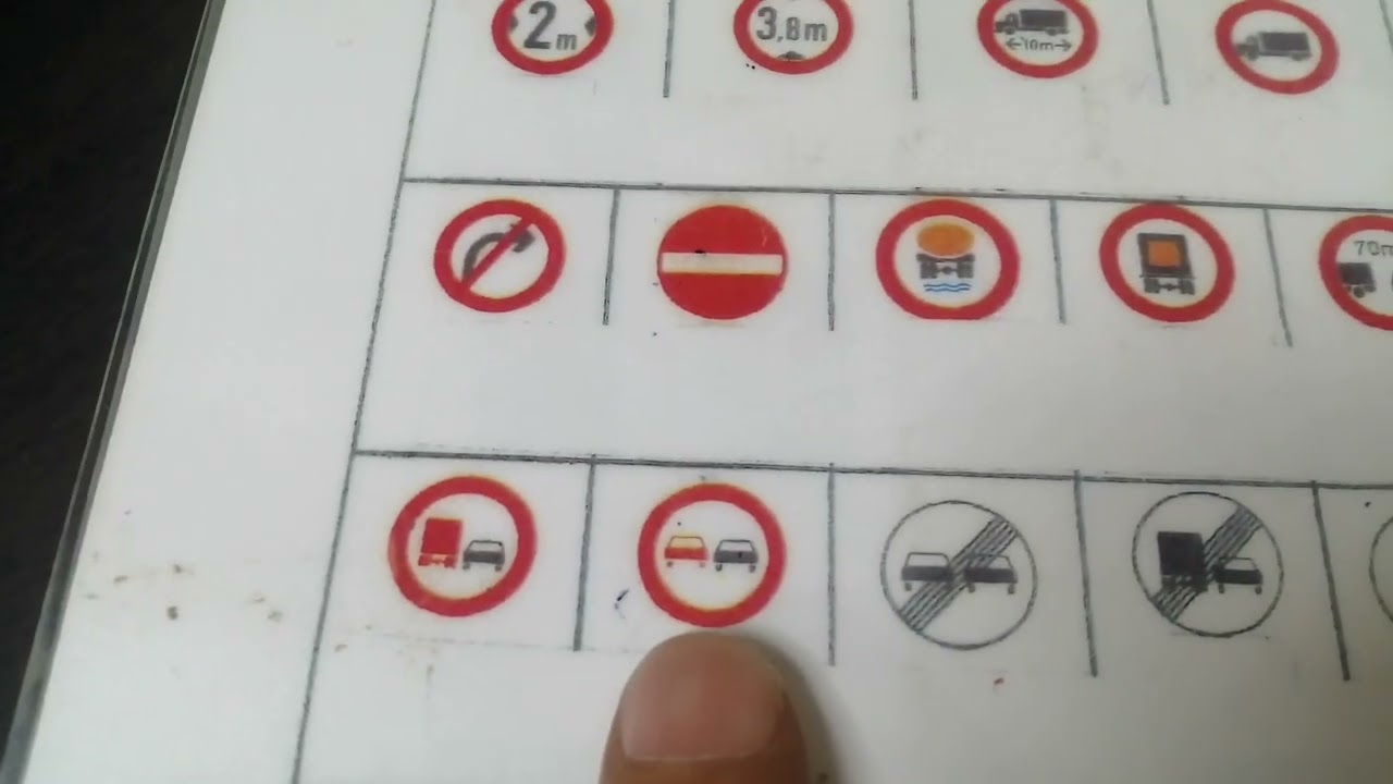 Signal test] Theory test & Sign Board] Mandatory sign board ...