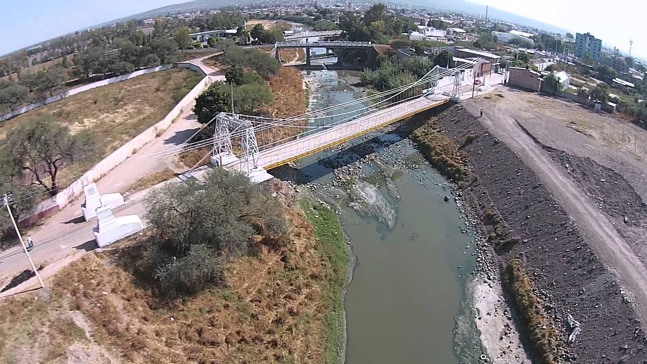 PUENTE COLGANTE CORTAZAR GTO MEXICO DJI PHANTOM TO VISION - YouTube
