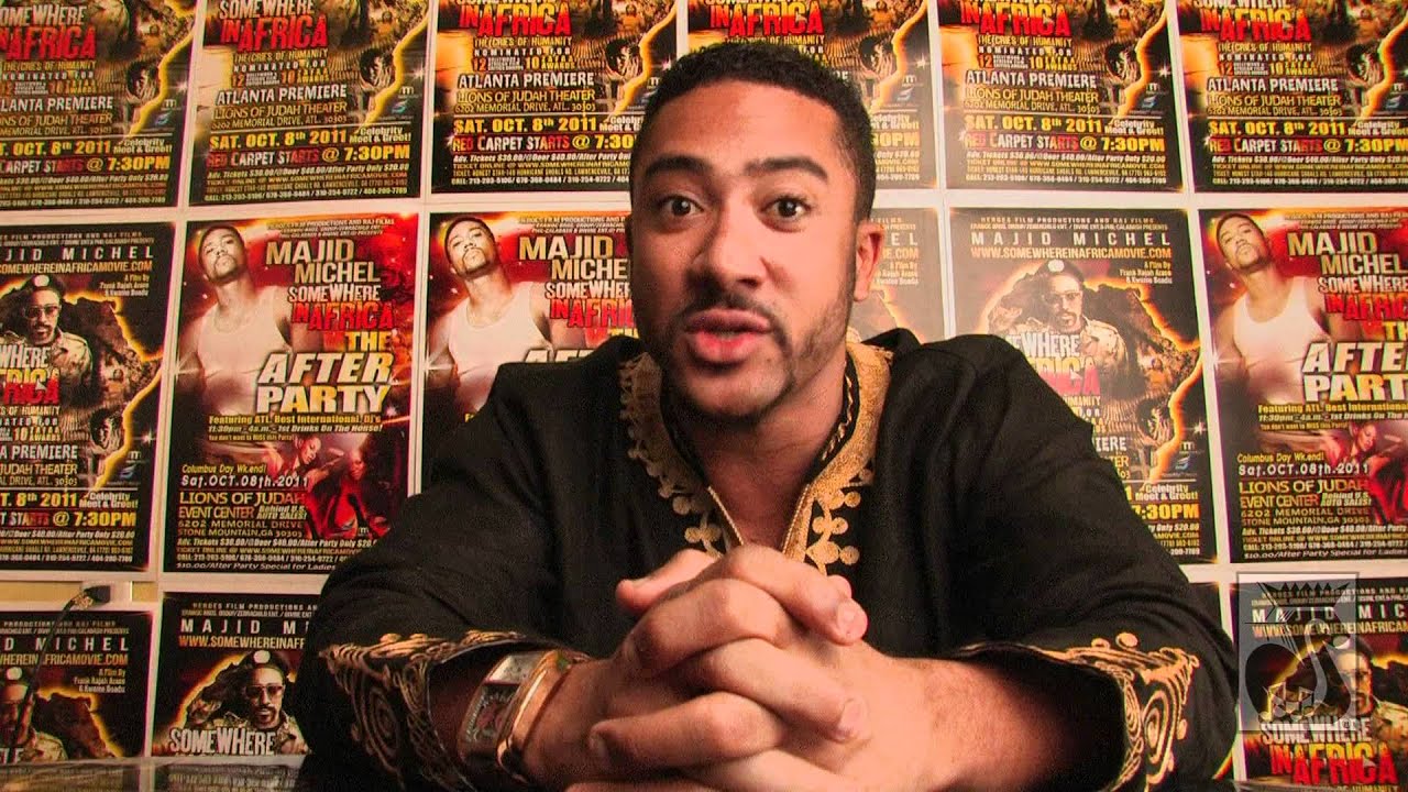 Majid Michel promotes his new hit movie "Somewhere in Africa" in LA ...