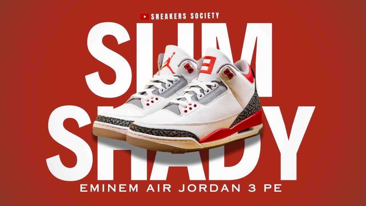 SLIM SHADY 2025 Eminem x Air Jordan 3 PE | DETAILED LOOK - YouTube