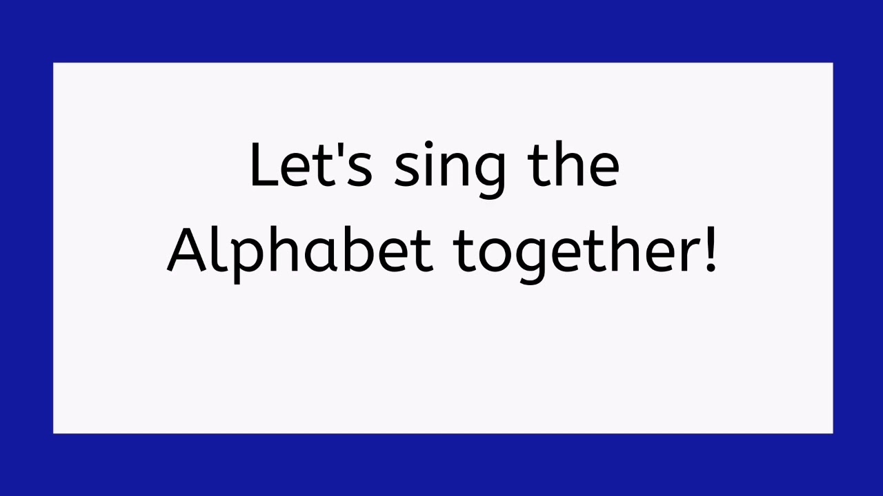 Alphabet Song, traditional - YouTube