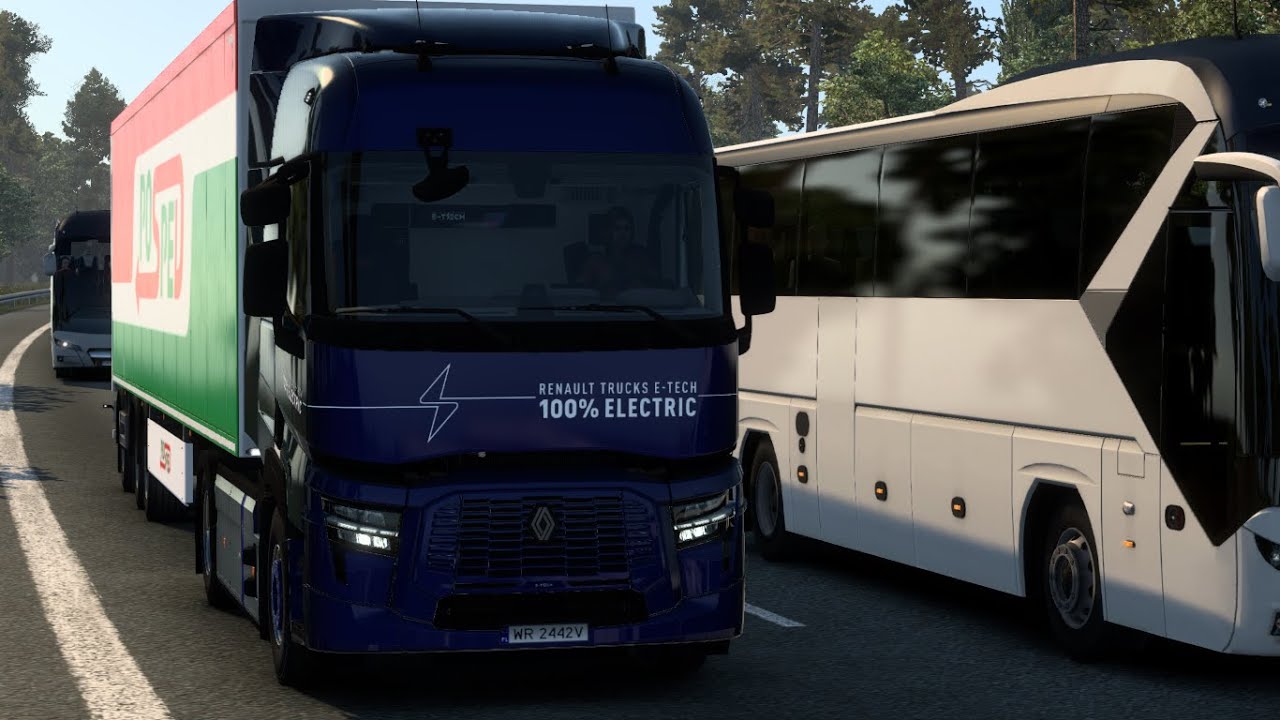 Renault EV Truck - Plant Substrate Delivered Poznań #ets2 #ets2 # ...