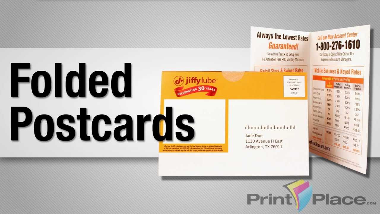 Folded Postcard Printing by PrintPlace.com - YouTube