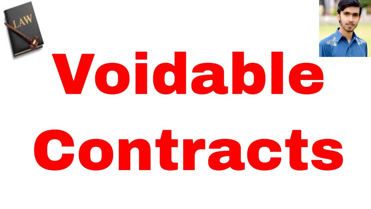 Voidable Contracts Essentials Of Voidable Contracts In Hindi And Urdu