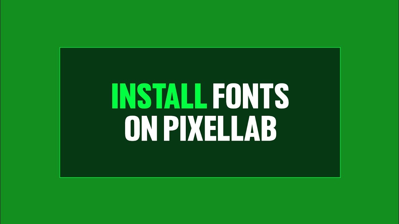 How To Download & Install Fonts On PixelLab - YouTube