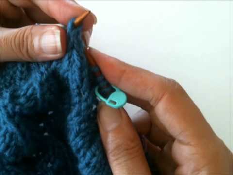 unknitting a center double decrease (cdd) - YouTube