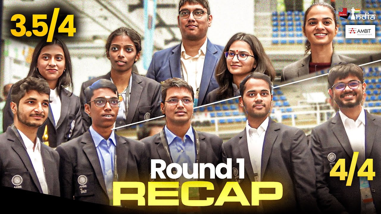 Team India's tremendous start | Round 1 of 45th FIDE Chess Olympiad ...