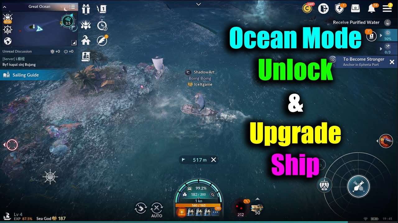 Black Desert Mobile Ocean Mode Unlock & Upgrade Ship - YouTube