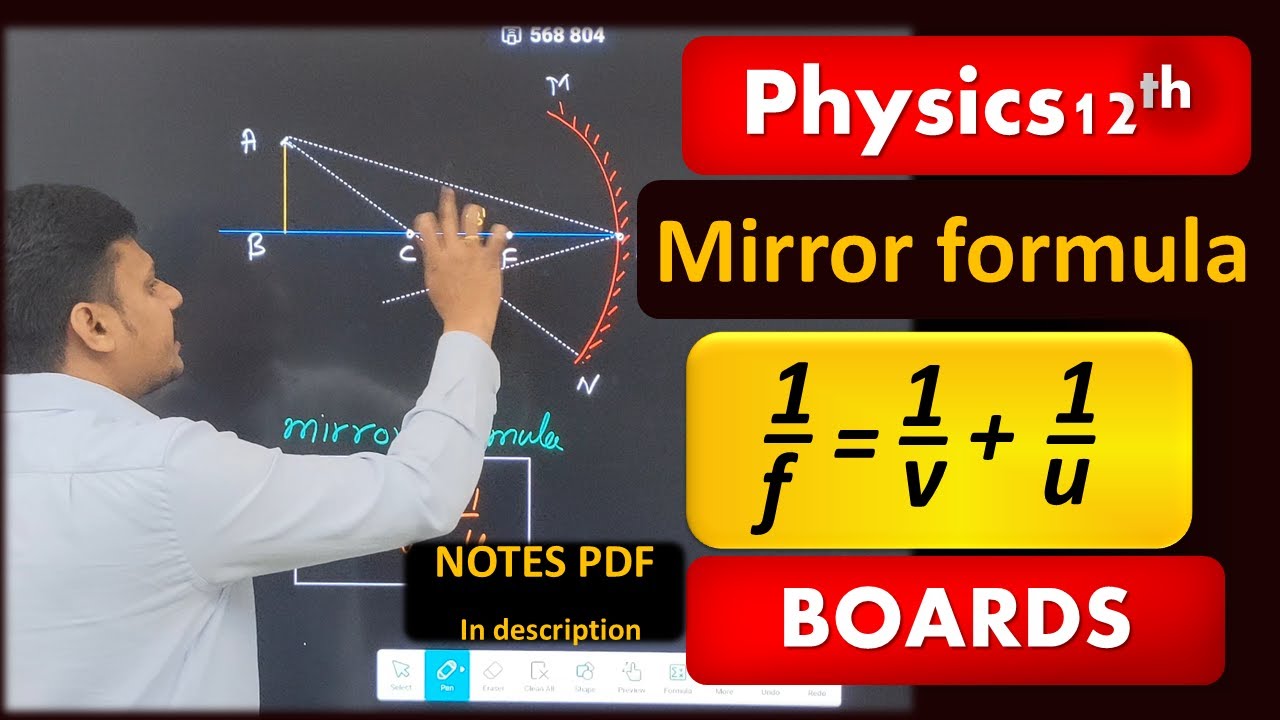 Mirror Formula Derivation || Ray optics - YouTube