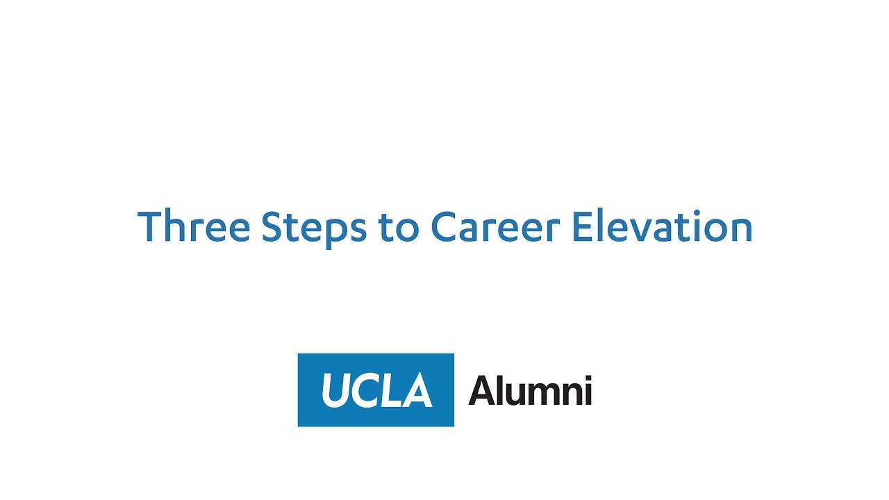 Three Steps to Career Elevation - YouTube