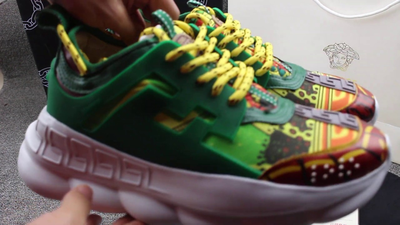 First Look"Versace Sneakers"Unboxing and On Foot - YouTube
