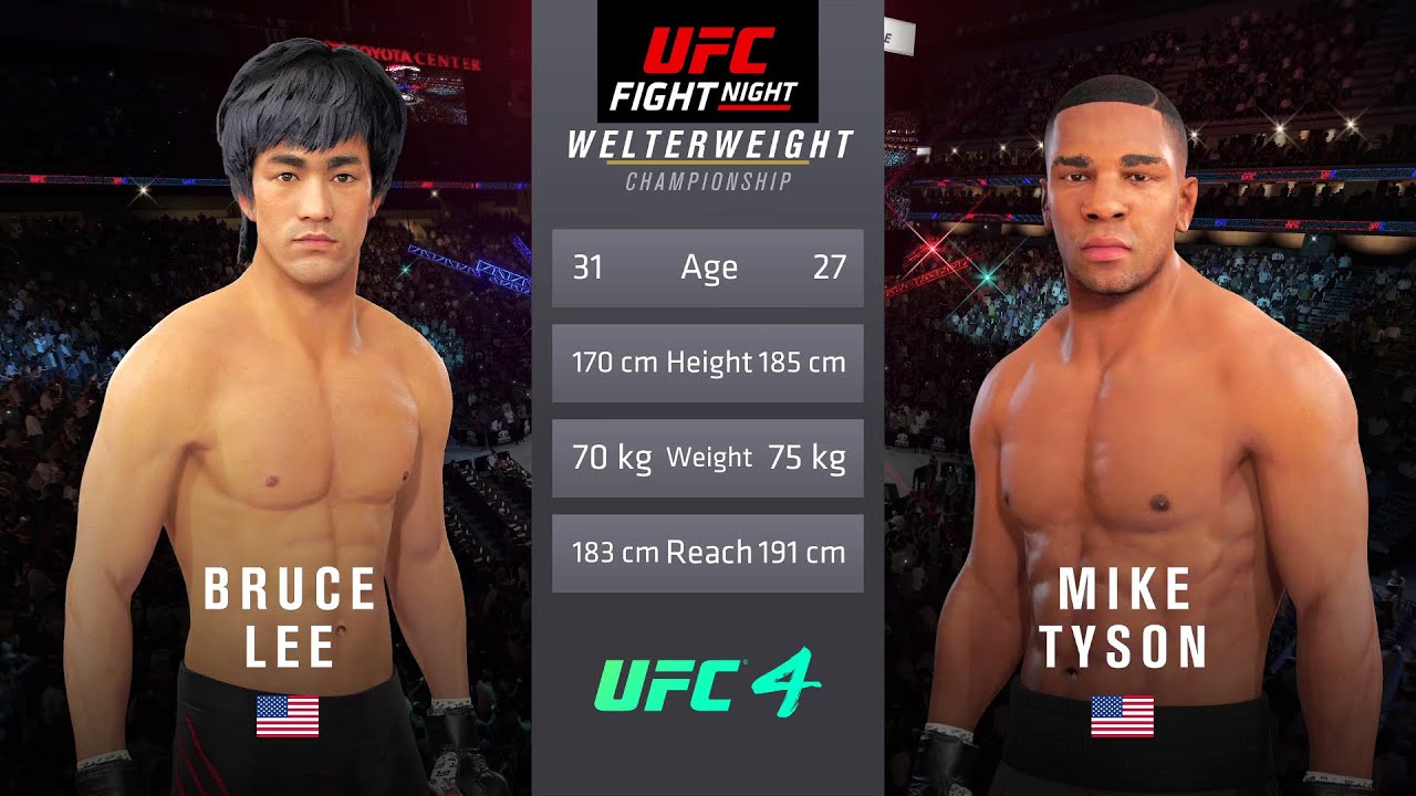 Bruce Lee vs Mike Tyson Full Fight - UFC Fight Of The Night - YouTube