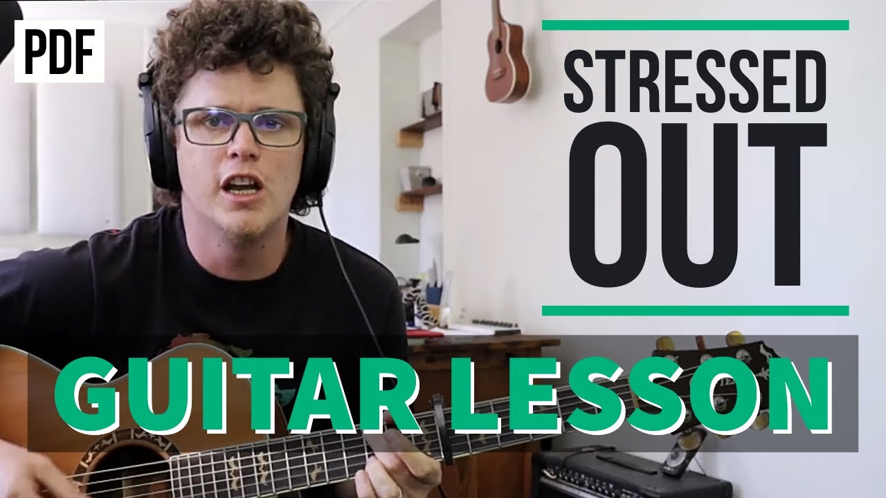 Stressed Out by twentyonepilots Acoustic Guitar Lesson Tutorial - YouTube
