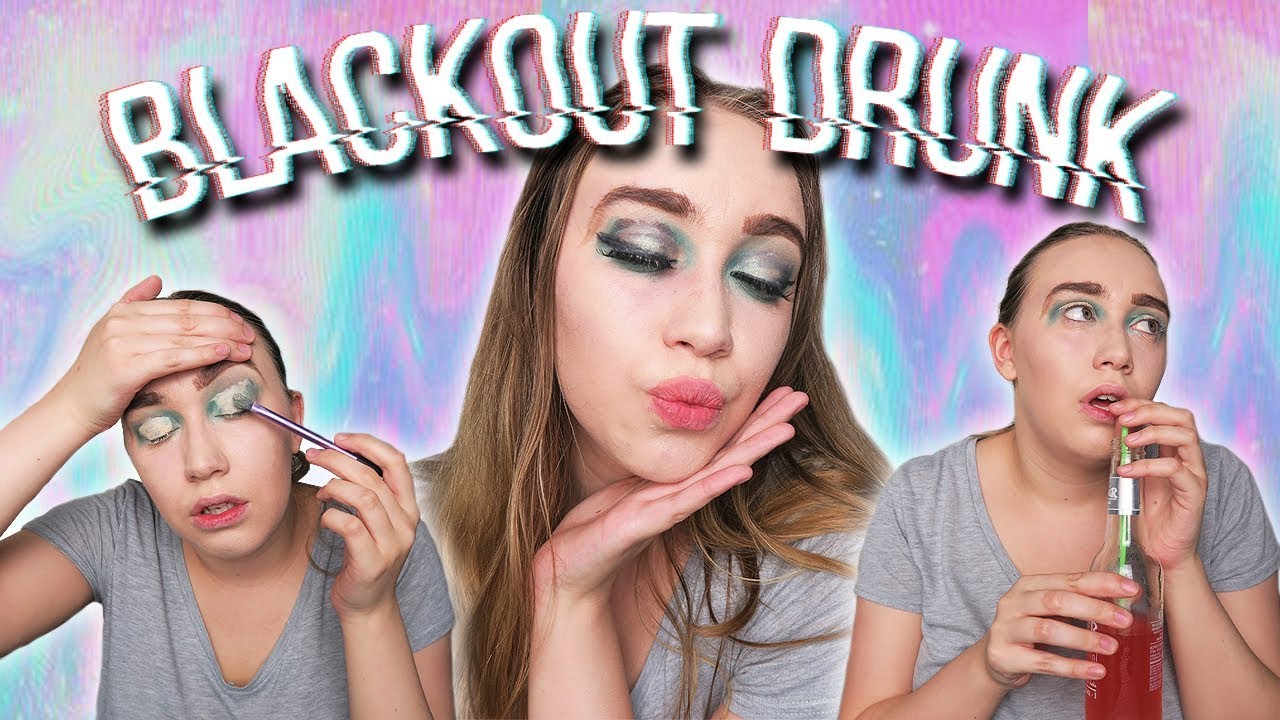 BLACKOUT DRUNK MAKEUP TUTORIAL - YouTube