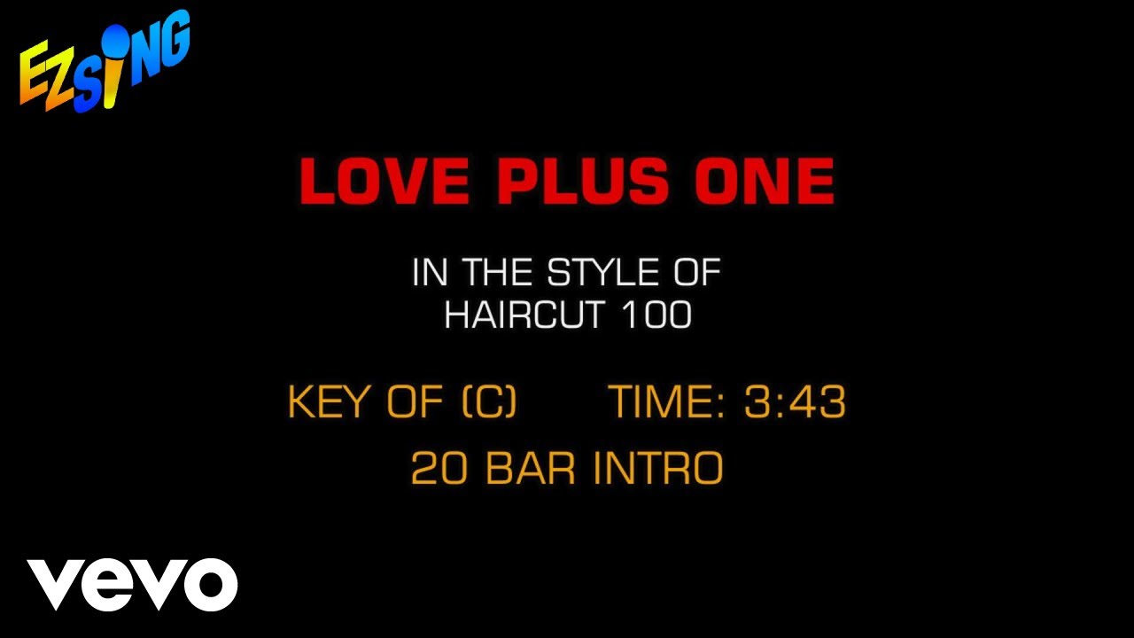 Haircut 100 - Love Plus One (Karaoke EZ Sing) - YouTube